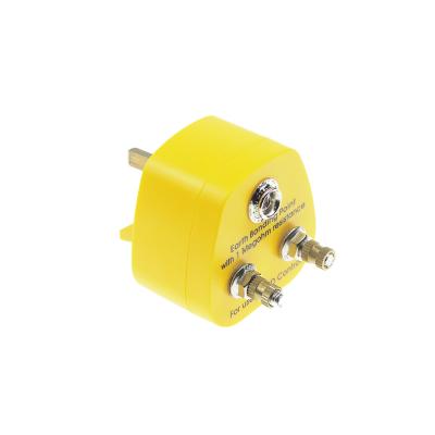 China Yellow ABS Antistatic 1M Resistor ESD Boding UK Plugs for sale
