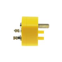 China Yellow ABS Antistatic 1M Resistor ESD Boding UK Plugs for sale
