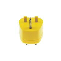 China Yellow ABS Antistatic 1M Resistor ESD Boding UK Plugs for sale