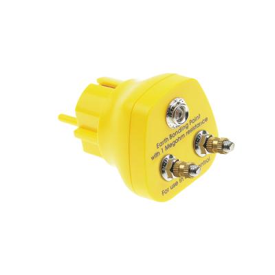China EU Earth Grounding Plug 2x10mm Stud M5 Posts Antistatic ESD ABS CE Certified for sale