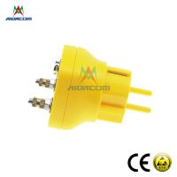 China EU Earth Grounding Plug 2x10mm Stud M5 Posts Antistatic ESD ABS CE Certified for sale