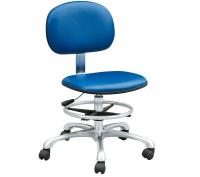 China Adjustable Pneumatic Rod Conductive 109 Ohm ESD Lab Chairs for sale