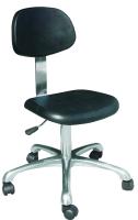 China Antistatic Cleanroom Chair Plastic Foot 13.37KGS ESD PU Leather 430x400mm Seat for sale