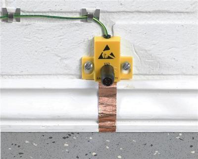 China ESD earth facility with test point 4mm socket and 2m long copper tape for sale