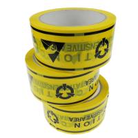 China ESD Antistatic PVC Floor Marking Tape 48mm x 33m Yellow Black Warning for sale