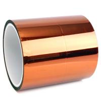 China Polyimide Kapton Tape 500mm x 33m High Temperature Heat Resistant Silicone Adhesive for sale