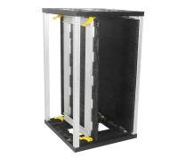 China Permanent Antistatic 100kg Capacity 10mm Pitch ESD SMT Magazine Rack for PCB Storage for sale