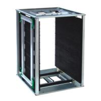 China Permanent Antistatic 100kg Capacity 10mm Pitch ESD SMT Magazine Rack for PCB Storage for sale