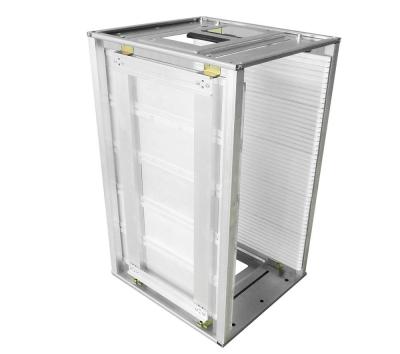 China SMT ESD Antistatic Magazine Rack 10e9 Ohm PCB Storage 50pcs Capacity 320x355x563mm for sale