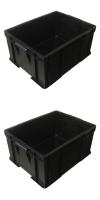 China Black Conductive Glossy Lamination ESD Packing Box For Electronics for sale
