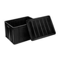 China ESD Conductive Circulation Box 615x430x120mm Antistatic PCB Storage Container 10^3-10^5 Ohm for sale