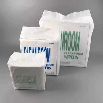 China Ultrasonic Wave Sealed Non Abrasive Class 1000 Cleanroom Wipes for sale