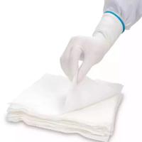 China Ultrasonic Wave Sealed Non Abrasive Class 1000 Cleanroom Wipes for sale