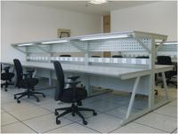 China ESD Workbench with Double Drawer 1500x750mm Electronic Repair Station GPS Workstation for sale