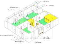 China Sandwich Panel FDA Food Electronics Cleanroom Design for sale