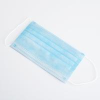 China Disposable Medical Face Mask 4 Fold Earloop 3 Ply BFE 99% 17.5x9.5cm CE FDA for sale