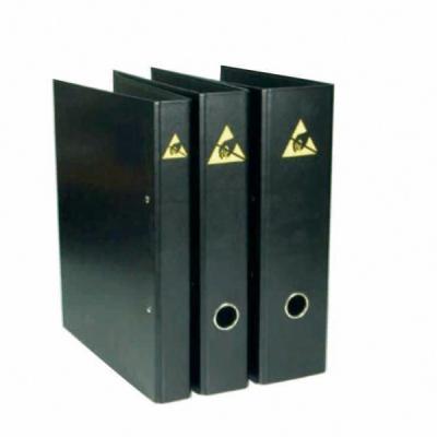 China ESD Ring Binder 38mm A4 Document Collection Binder 10^4 Ohm Surface Resistance for sale