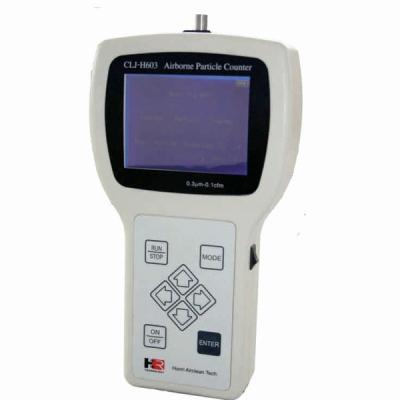 China Rechargeable Li Ion Battery Ft3 M3 Handheld Particle Counter for sale