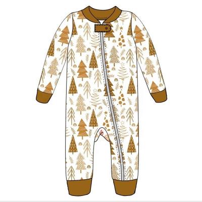 China Christmas Baby Romper Bodysuit 100% Cotton Custom Size Infant Clothes Set for sale