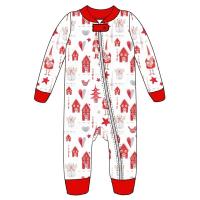 China Christmas Baby Romper Bodysuit 100% Cotton Cute Infant Clothes Custom Size for sale