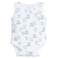 China Unisex 100% Cotton Custom Print Sleeveless Baby Romper Summer 0-24M for sale