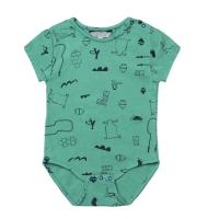 China Custom Baby Romper 100% Cotton Short Sleeve Summer Romper for Infant Toddler 0-24M for sale