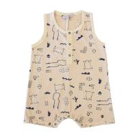 China 100% Organic Cotton Knitted Baby Romper with Bib Custom Size 0-24M for sale