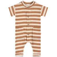 China 100% Cotton Knitted Baby Romper Unisex Bodysuit with Bib Sizes 0-24M for sale