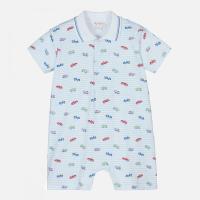 China Unisex Baby Romper 100% Cotton Organic Jumpsuit Short Sleeve Bodysuit 0-24M Custom Color for sale