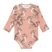 China 100% Cotton Organic Baby Bodysuit Romper Long Sleeve Onesie 0-24M Custom Colors for sale