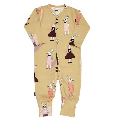 China Custom Baby Rompers 100% Cotton Unisex Bodysuit Jumpsuit for 0-24 Months for sale