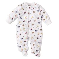 China Wholesale Custom Unisex Baby Romper 100% Cotton Double Zipper Bodysuit 0-24M for sale