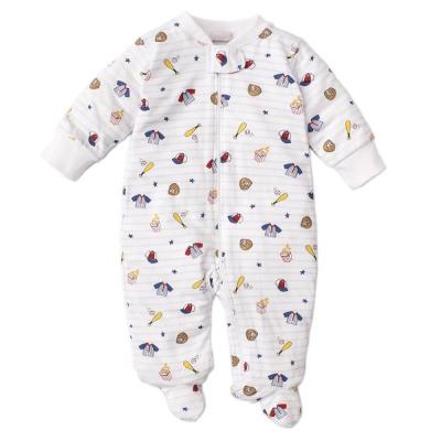China Wholesale Custom Unisex Baby Romper 100% Cotton Double Zipper Bodysuit 0-24M for sale