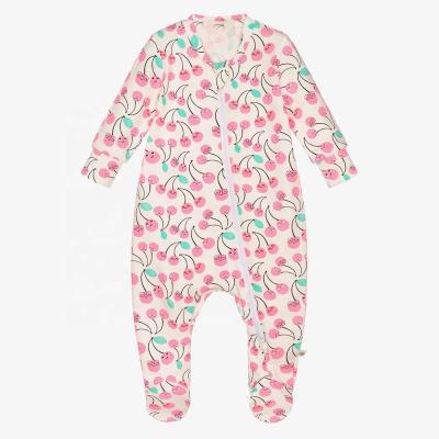 China Wholesale Long Sleeve Newborn Baby Romper 100% Cotton 0-24M Custom Color for sale