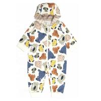 China Baby Cotton Romper Set Long Sleeve Hooded Overalls for Autumn Winter 0-24M for sale