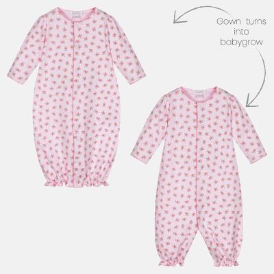 China Organic Cotton Baby Rompers Set Custom Color 0-24M Newborn Gift for sale
