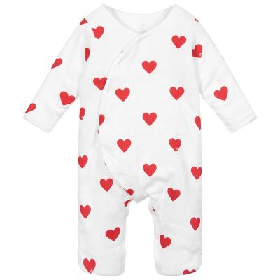 China Wholesale Long Sleeve Newborn Baby Romper 100% Cotton Strampler 0-24M for sale