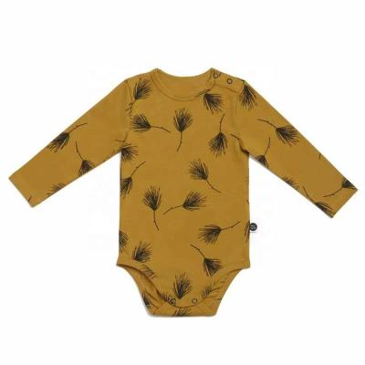 China 100% Cotton Long Sleeve Baby Rompers Jumpsuits for Boys Girls Sizes 0-24M for sale