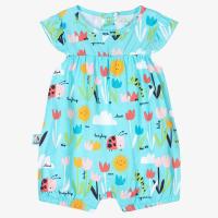 China 100% Organic Cotton Baby Rompers Short Sleeve Summer Romper for 0-18 Months for sale