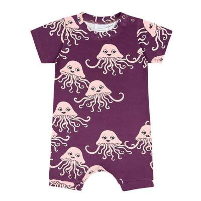 China Baby 100% Cotton Romper Jumpsuit Short Sleeve Summer Bodysuit 0-24M Custom Colors for sale