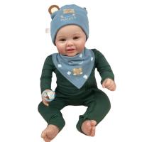 China Organic Bamboo Baby Romper with Zippered Flip Convertible Feet 0-24m for sale