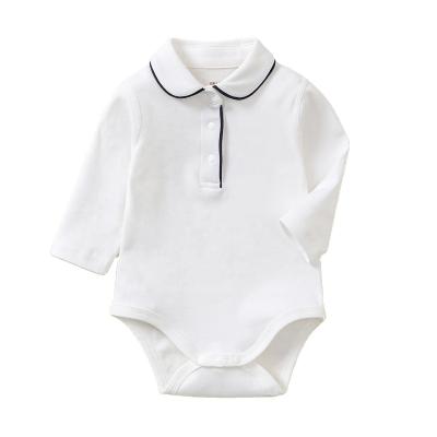 China 100% Cotton Baby Boy Bodysuit Jumpsuit 0-24M Good Elastic Climbing Clothes for sale