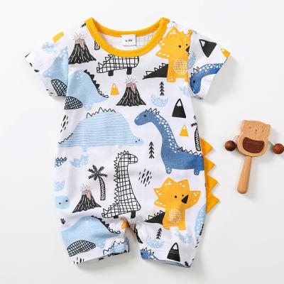 China 100% Cotton Baby Jumpsuit Romper for 0-24 Months Custom Color Infant Bodysuit for sale