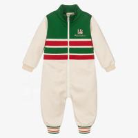 China Organic Cotton Baby Romper Zipper Jumpsuit Long Sleeve Toddler Onesie Custom Size 100% Cotton for sale