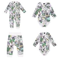 China Wholesale Newborn Baby Romper 100% Cotton Custom Printing Pajamas 0-36M for sale