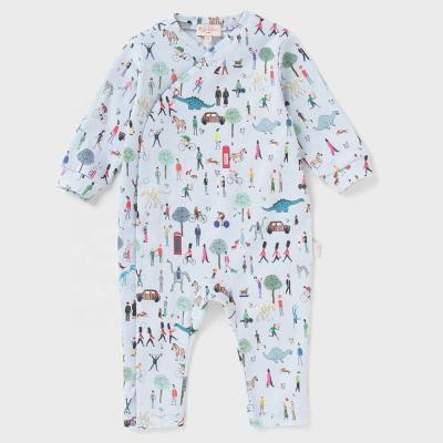 China Custom Newborn Baby Onesie 100% Combed Cotton Rompers Wholesale MOQ 200pcs for sale