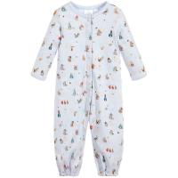 China Soft Bamboo Viscose Baby Jumpsuit Pajamas Newborn Sleepers 0-36M Printed Boy Girl Clothes for sale