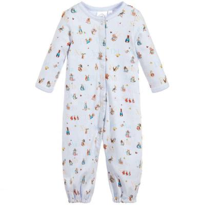 China Soft Bamboo Viscose Baby Jumpsuit Pajamas Newborn Sleepers 0-36M Printed Boy Girl Clothes for sale