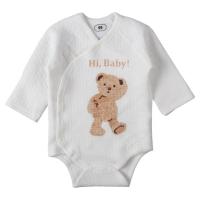China Organic Cotton Baby Romper Jumpsuit Long Sleeve Padded 0-36M Custom Color for sale