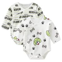 China 100% Cotton Baby Romper Long Sleeve Onesie Bodysuit 0-36M Custom Colors Factory Price for sale